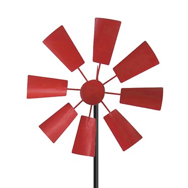 Outdoor Water Solutions 339884 Backyard Windmill - Red & White, 8 ft. 3 ...