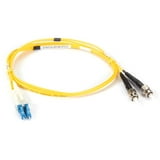Black Box Connect OM3 50-Micron Multimode Fiber Optic Patch Cable - OFNR PVC, LC-LC, Aqua, 5-m ...