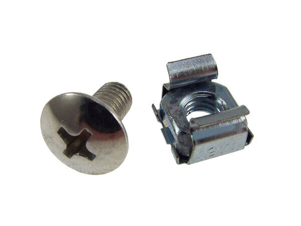 Cage Nuts and Screws M6, Pack of 50 - Walmart.com