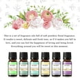 EUQEE 6PCS Floral Fragrance Oils Gift Set, Honeysuckle, Lilac, Violet, Magnolia, Orange Blossom ...