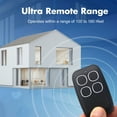 Universal Clone Garage Door Remote Control, 4-Button Learning Key Fob ...