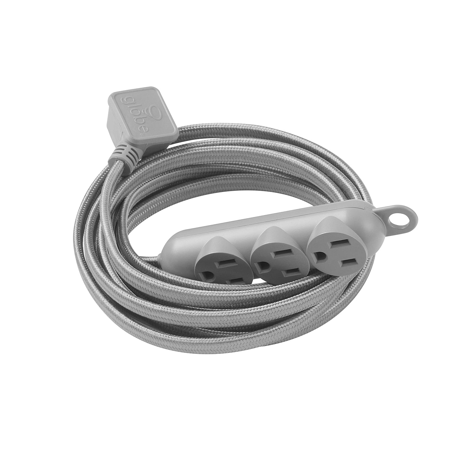 Click here for Globe Electric 12 Ft. 3-Outlet 16/3 Gray Fabric Ex... prices