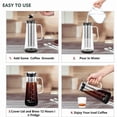 Airtight Cold Brew Iced Coffee Maker and Tea Infuser- 1.0L / 34oz Glass ...