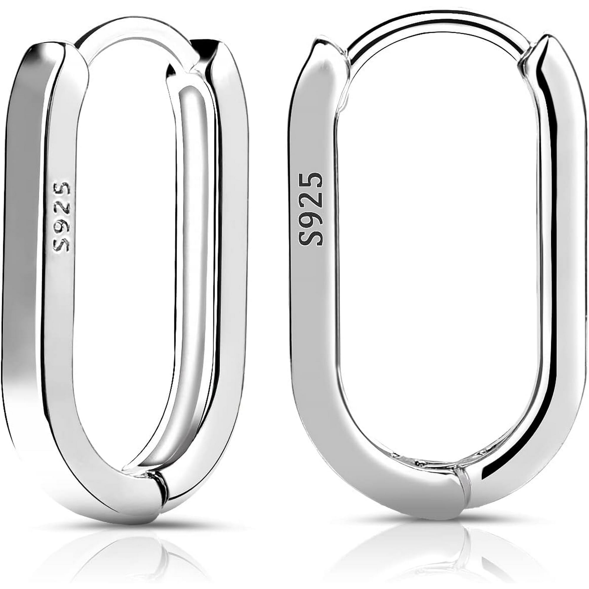 Click here for Ld Seller S925 Sterling Silver Hoop Earrings  2pcs... prices