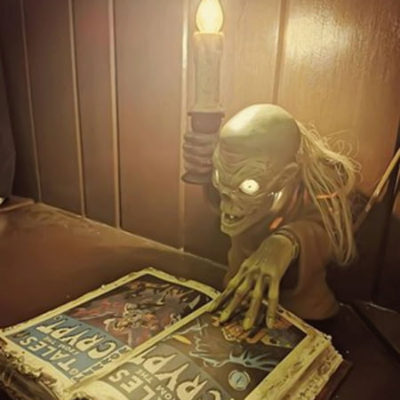 IKemiter Crypt Keeper Statue Ornament Creepy Old Man Holding ...