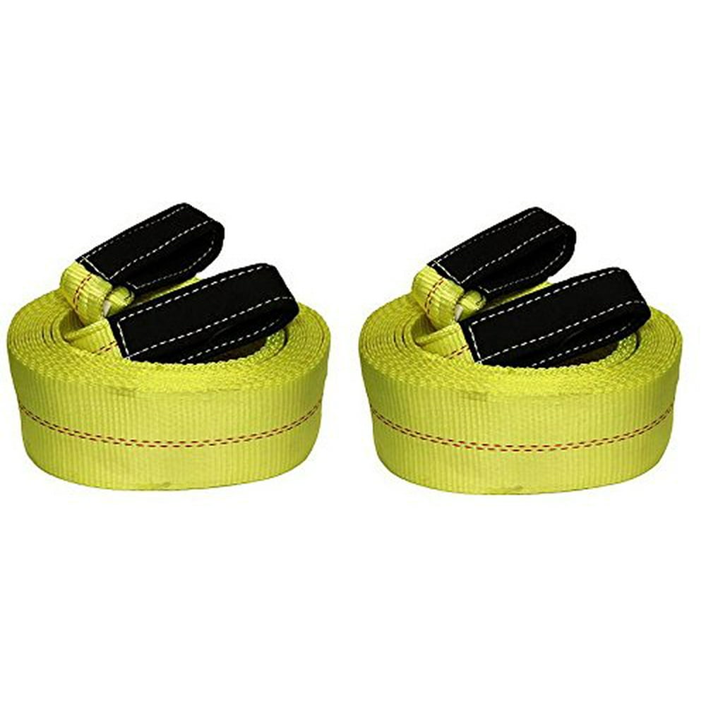 (2) RECOVERY TOW STRAPS 4" X 30' 20,000 LB Capacity HEAVY DUTY 4 X 30 ...