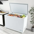 Costway 10 Cu. Ft. Compact Chest Freezer with 7-Level Temperature ...