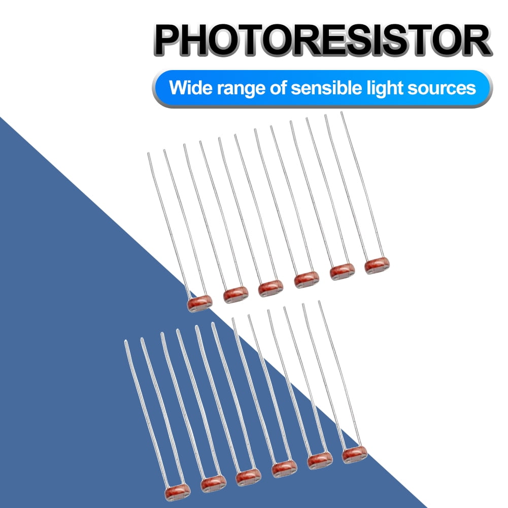 20 piezas fotorresistor fotoconductor de resistencia dependiente de la ...