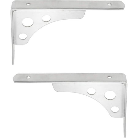2 Pcs 7.8inch Length Wall Mounted Brackets Shelf Support Bracket ...