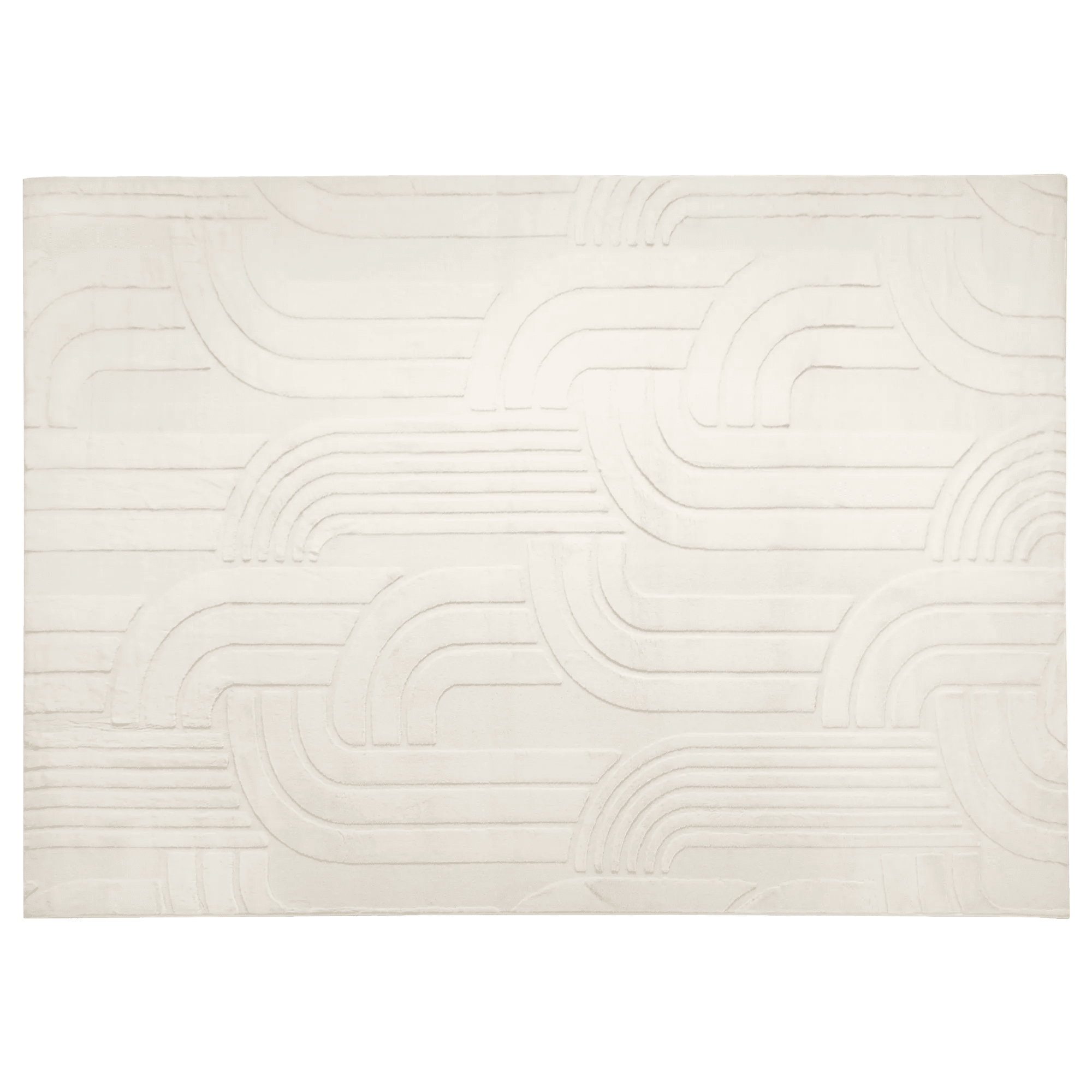 Click here for Bouclair Off White Suri Faux Fur Rug 60 X 84 In (1... prices