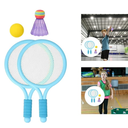 Kids Badminton and Tennis Play Set with Colorful Racket Outdoor Gifts ...