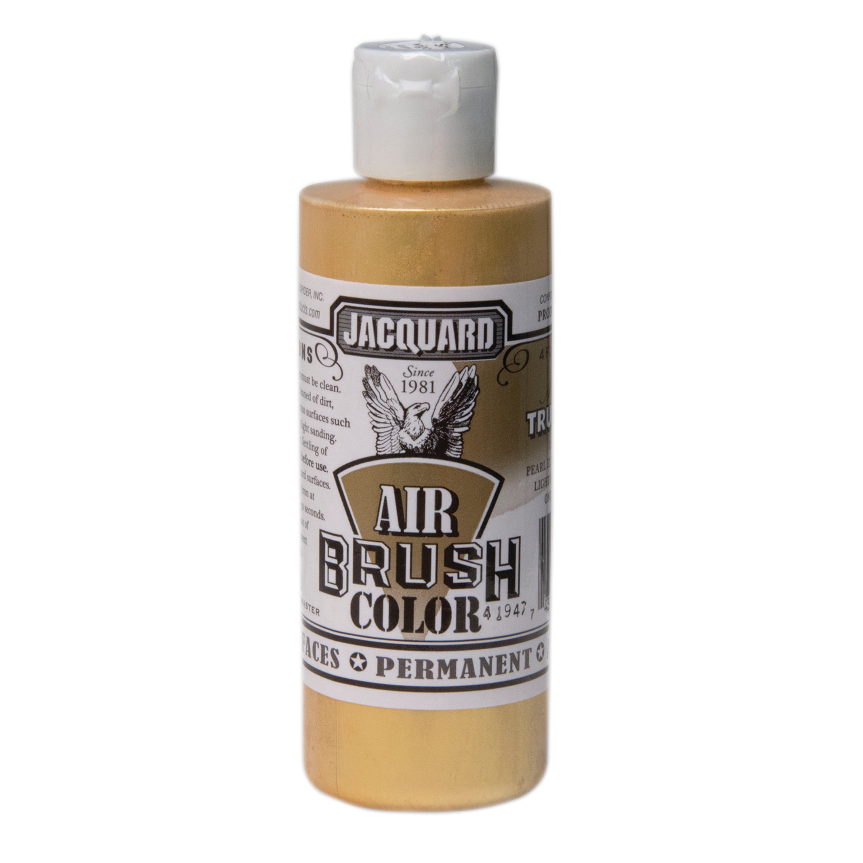 Jacquard Metallic Airbrush Color, 4 oz., Metallic True Gold - Walmart.com