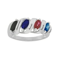 Keepsake Personalized Family Story Birthstone Mother's Ring - Walmart.com