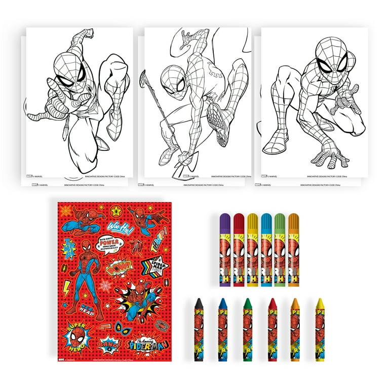 Crayola Ultimate Spiderman Mini Coloring Pages