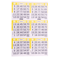 American Games Bulk Daubers Bingo Paper Game Cards - 3 cards per sheet ...