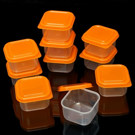10Pcs Reusable Plastic Food Sweet Storage Containers Organizer Box Set ...