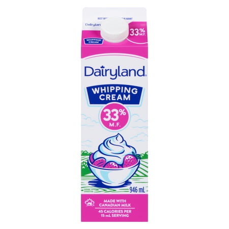 Dairyland 33% Whipping Cream, 946 mL - Walmart.ca