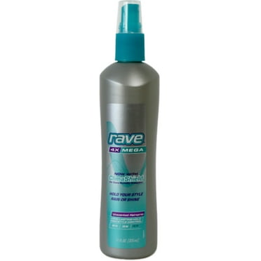 Rave 4X Mega Unscented Hairspray, 11 oz - Walmart.com