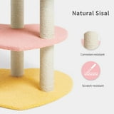 VETRESKA Cat Tree Cat Tower Sisal Scratching Posts Multi-Level Platform ...