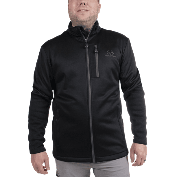 Realtree Men's Hybrid Techshell Hunting Jacket , Black, Size Large - Walmart.com