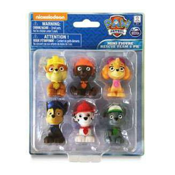 Paw Patrol Mini Figure 6-Pack - Walmart.com - Walmart.com