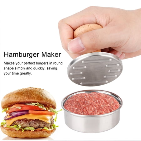 Fdit Hamburger Press Tool,Stainless Steel Hamburger Maker Meat Press ...