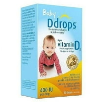 Baby Ddrops Organic Vitamin D3 Drops, 400 IU, Tasteless & Odorless, 0.08 fl oz - Walmart.com