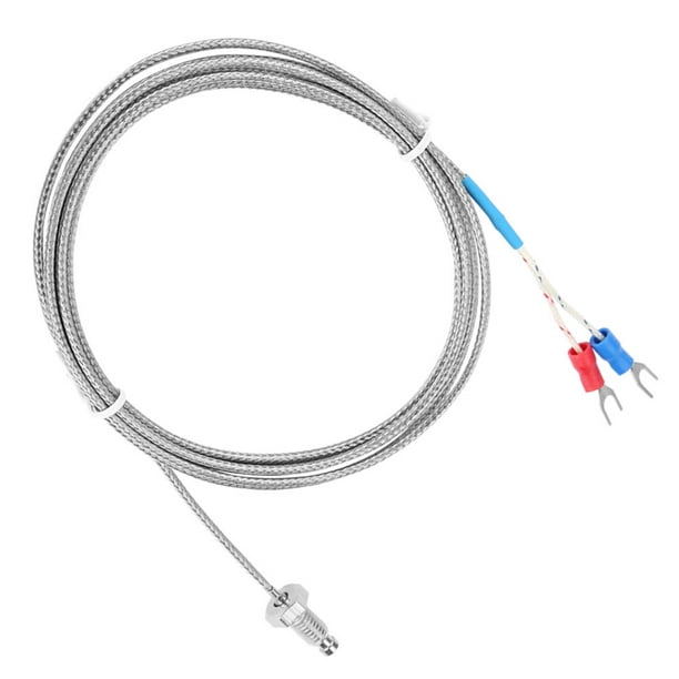 M6 Screw Fine Thread Type K Thermocouple Temperature Sensor Wire 0-400 ...