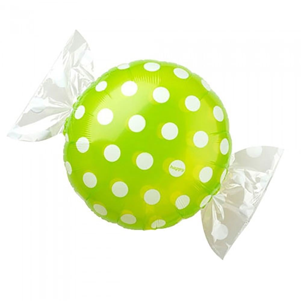 LOONBALLOON Sweets-candy Balloons, 18″ CANDY W/ WRAPPER ENDS - GREEN W ...