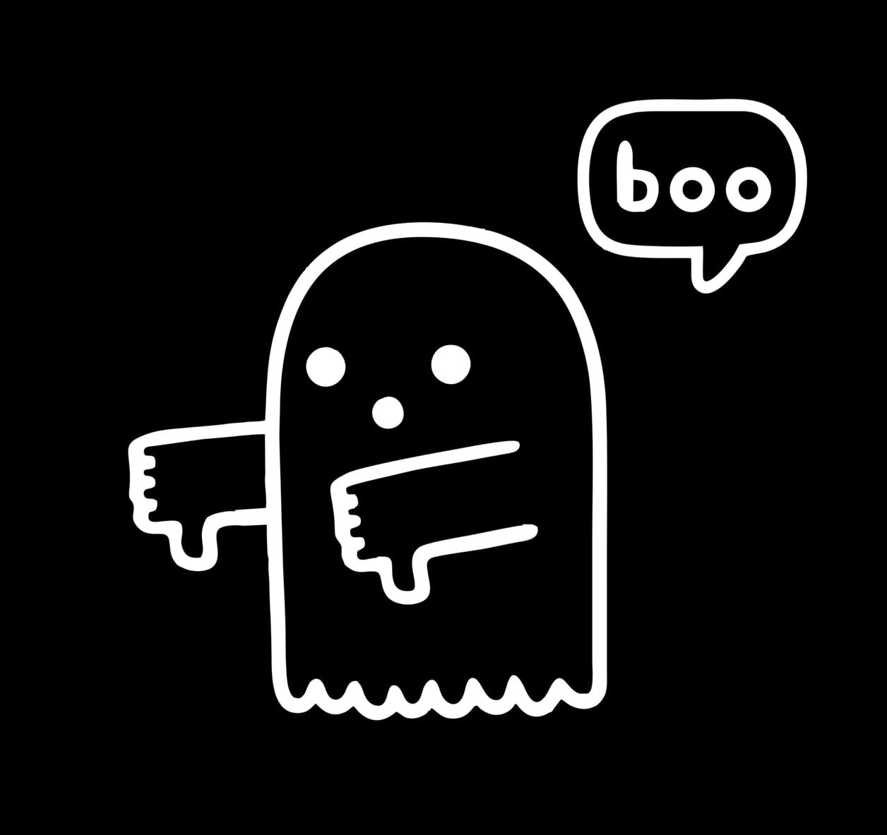 Funny Anime Ghost Car Sticker Boo Vinyl Window Stickers, Cute Joke Car ...