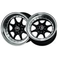 XXR 2 16 Black Wheel / Rim 4x100 & 4x4.5 with a 20mm Offset and a 73.1 ...
