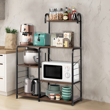 South Shore Smart Basics Microwave Cart with Storage on Wheels ...