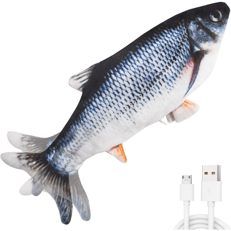 TILIYHELLO Cat Toy Electronic Fish Toy Moving Simulation, Realistic ...