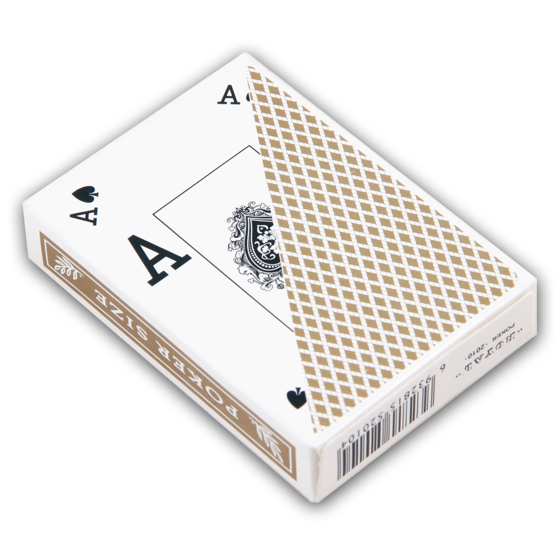 2 Decks ROYAL Plastic Playing Card Poker Jumbo Index Gold #8183x2 ...