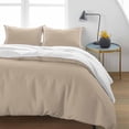 4 Piece Duvet Cover Set Queen, Pure Color Colors Of Light Charcoal Soft ...