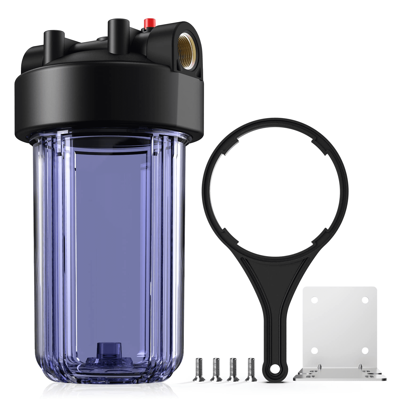 SimPure DB10C 10 Inch Big Clear Water Filter Housing for Whole House ... SimPure DB10C 10 Inch Big Clear Water Filter Housing for Whole House ...