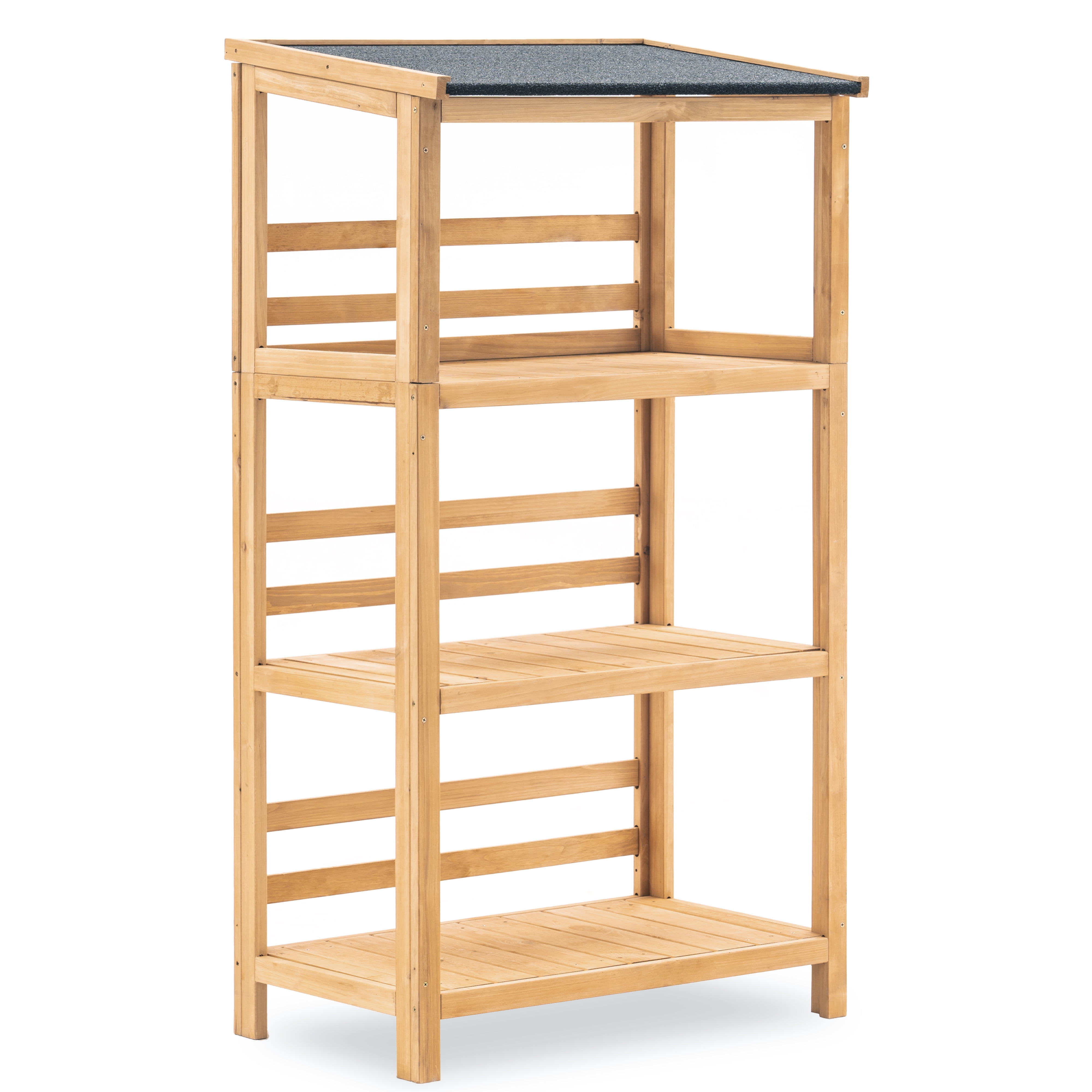 Mcombo 3 Tier Outdoor Wood Garden Ladder Shelf Plant Stand 1333 ...
