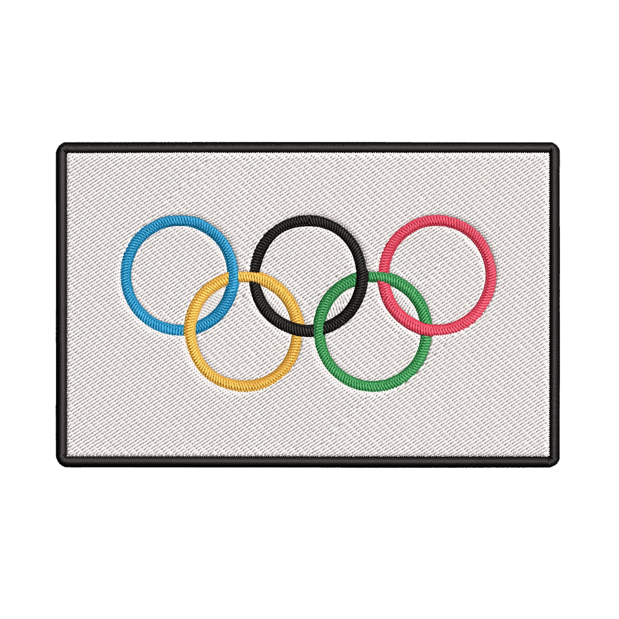 Olympic Flag Embroidered Iron-on Patch - Walmart.com
