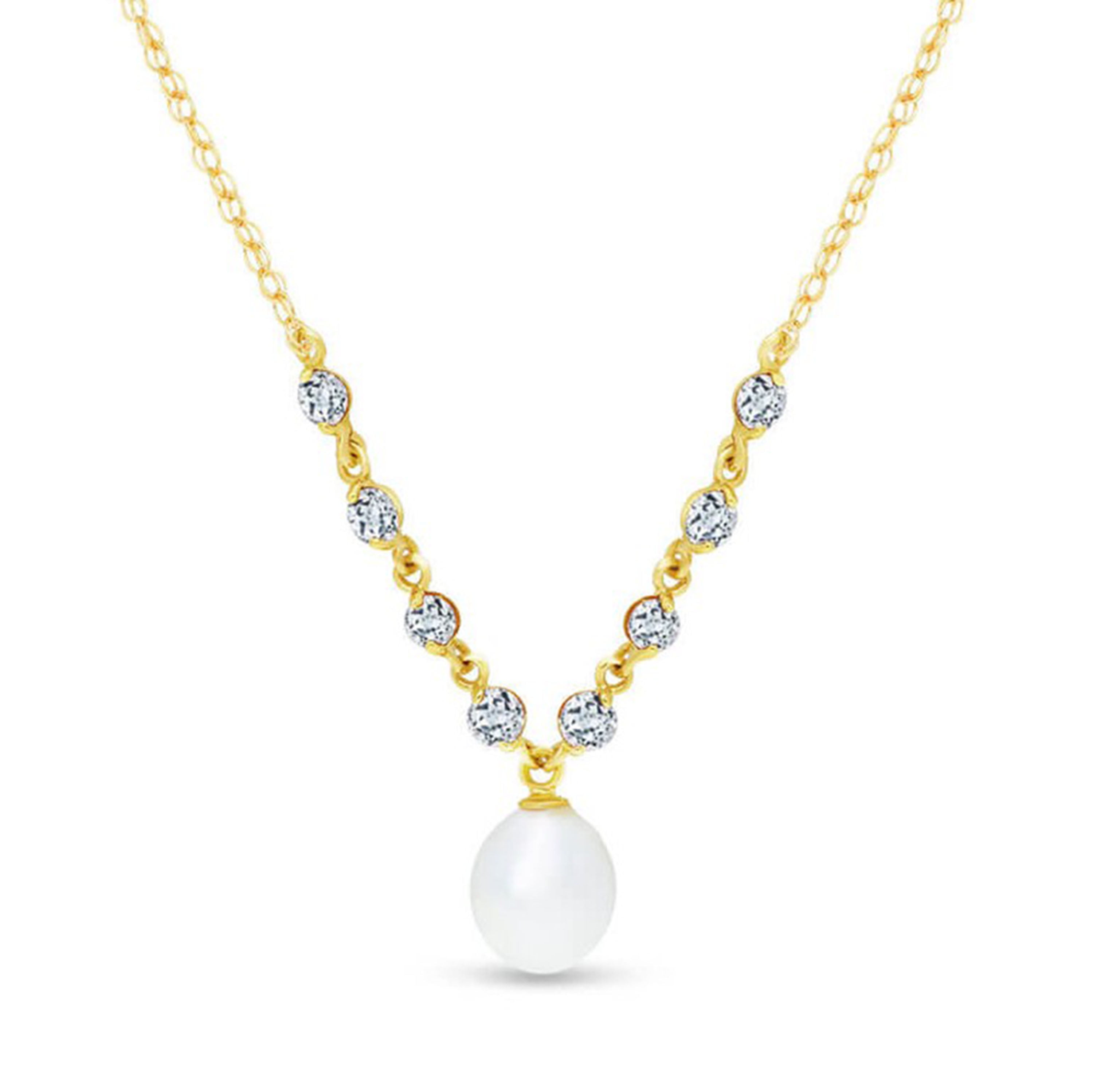 Galaxy Gold 14k Yellow Gold Drop Necklace with Natural Aquamarines ...