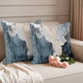 Abstract Graffiti Outdoor Throw Pillow Covers Set of 2, Blue Grey White ...