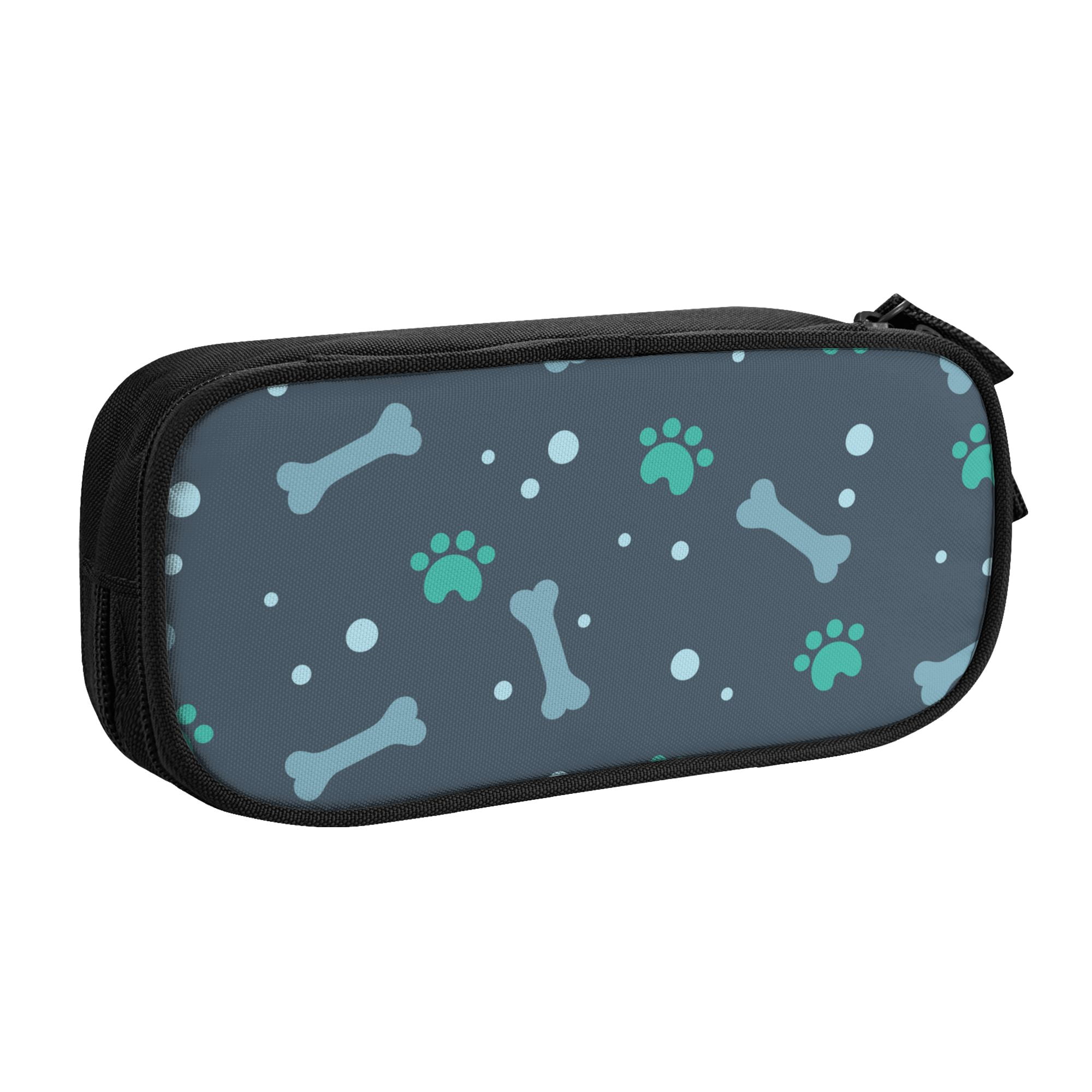 TEQUAN Large Capacity Pencil Case, Animal Bones Paws Foot Pattern ...