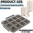 2 PCS Nonstick Loaf Pan Set, 9 x 5 Inch Carbon Steel Rectangle Bakeware ...