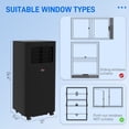 Xingzrui HOMCOM 8000 BTU Portable Air Conditioner, Timer, Dehumidifies ...