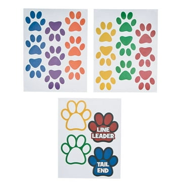 Paw Print Bulletin Board Set - Educational - 20 Pieces - Walmart.com