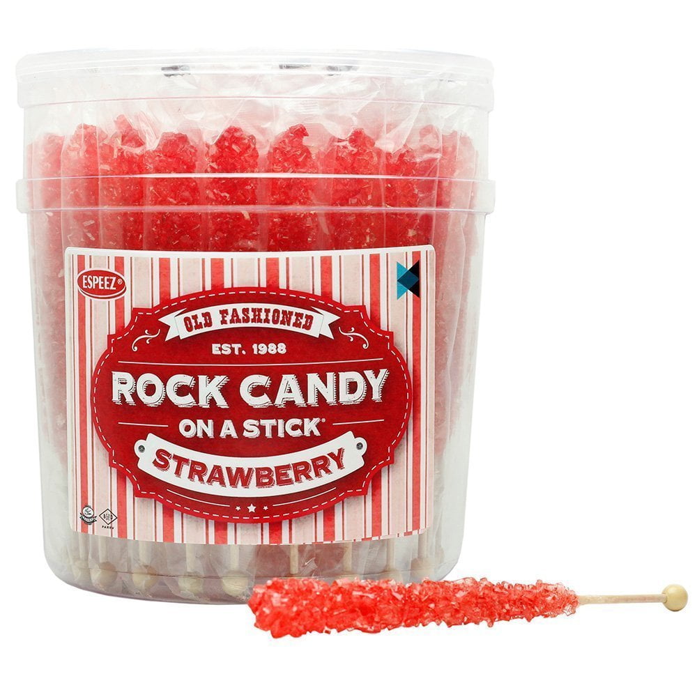 Extra Large Rock Candy Sticks: 36 Red Crystal Rock Candy Sticks ...