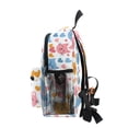 Cat Face and Love Mini Backpack Cute Small Backpack with Chest Strap ...