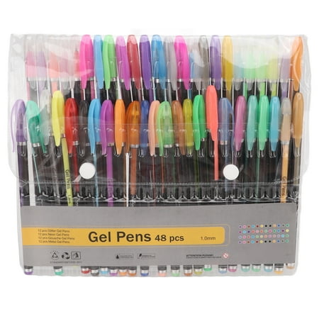 Colored Gel Pens Set, Safe Acid Free Gel Pens Set Exquisite Portable ...
