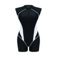 BiZtdJrK Swim Suits for Women Athletic One Piece Front Zip Up Swimwear ...