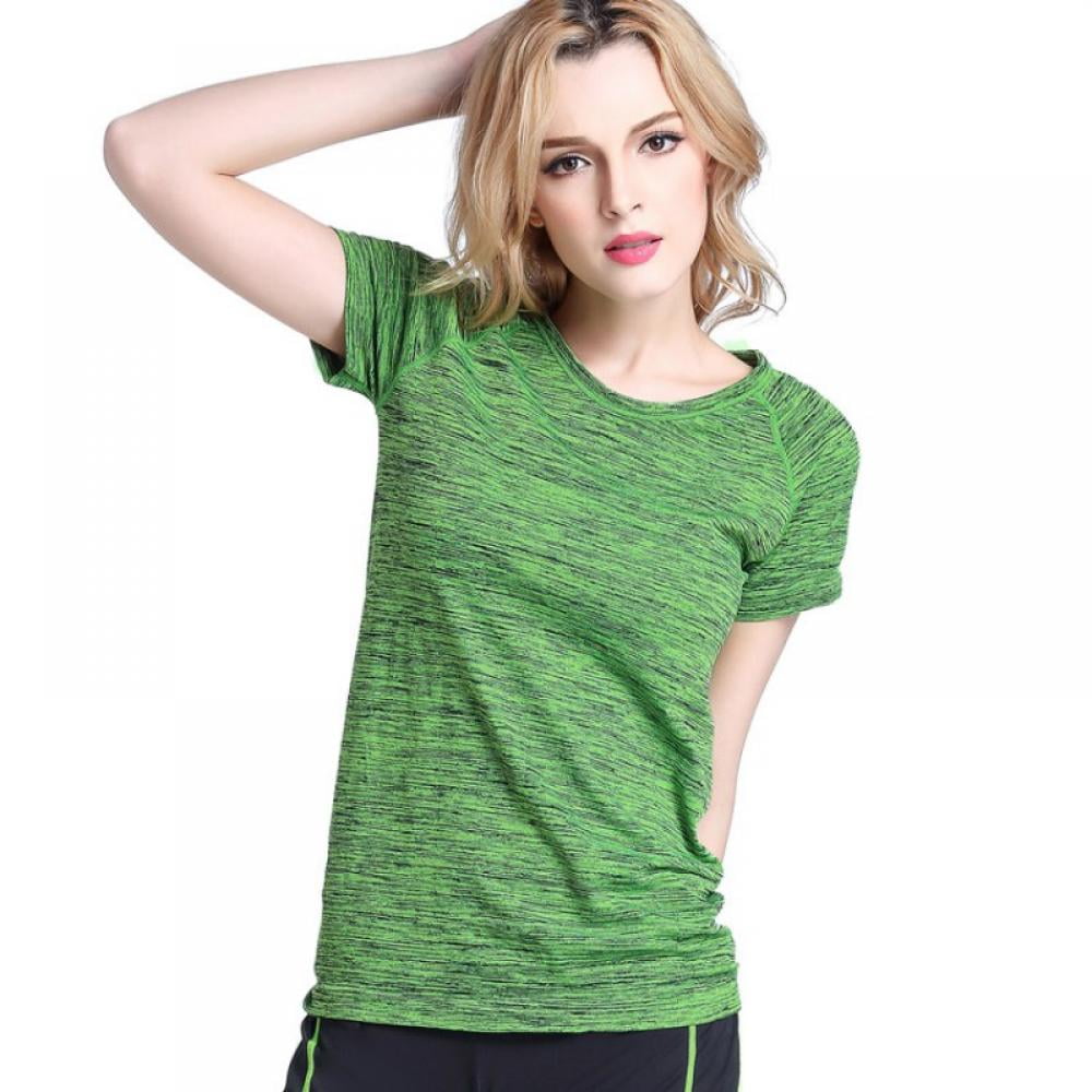 Womens T Shirt Quick Dry Short Sleeve Moisture Wicking Athletic Shirts