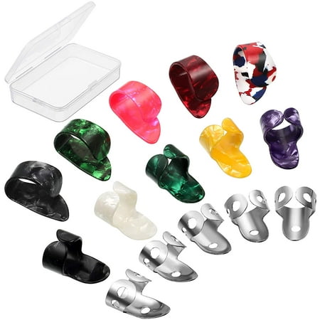 15 Pieces Guitar Finger Pick Alaska Finger Pick Open Design Finger Pick ...